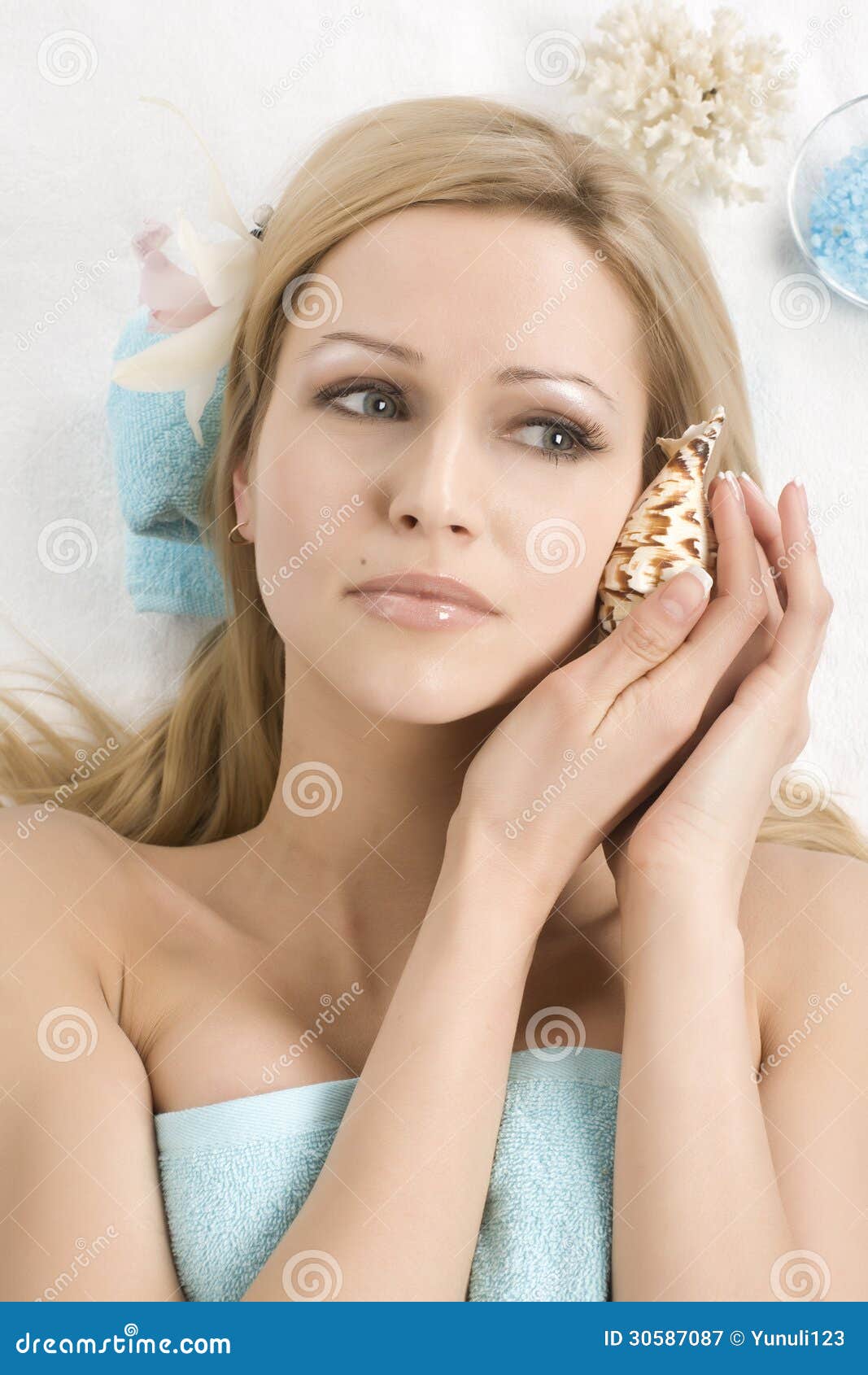 Attractive Lady Getting Spa Treatment Stock Image - Image of fresh ...