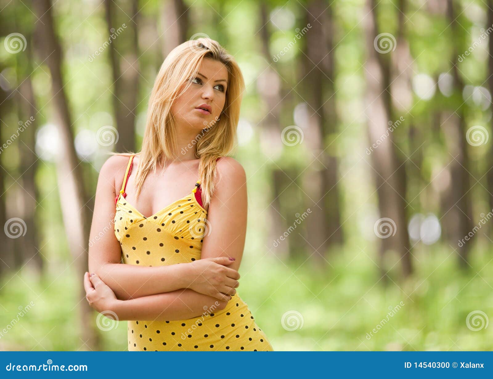 Attractive lady outdoor stock photo. Image of natural - 14540300