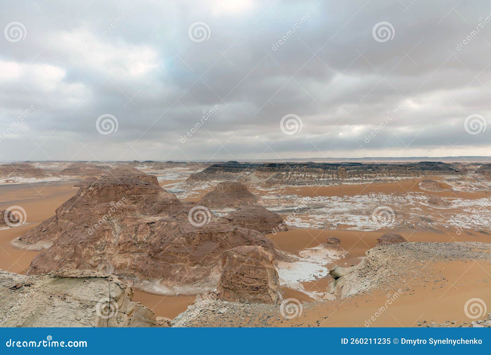 Attractive Landscape of the Red Desert from Above. Stock Image - Image ...
