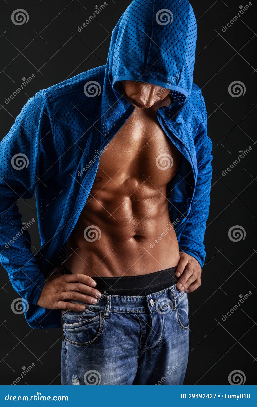 Attractive male model stock image. Image of chest, abdominal - 29492427