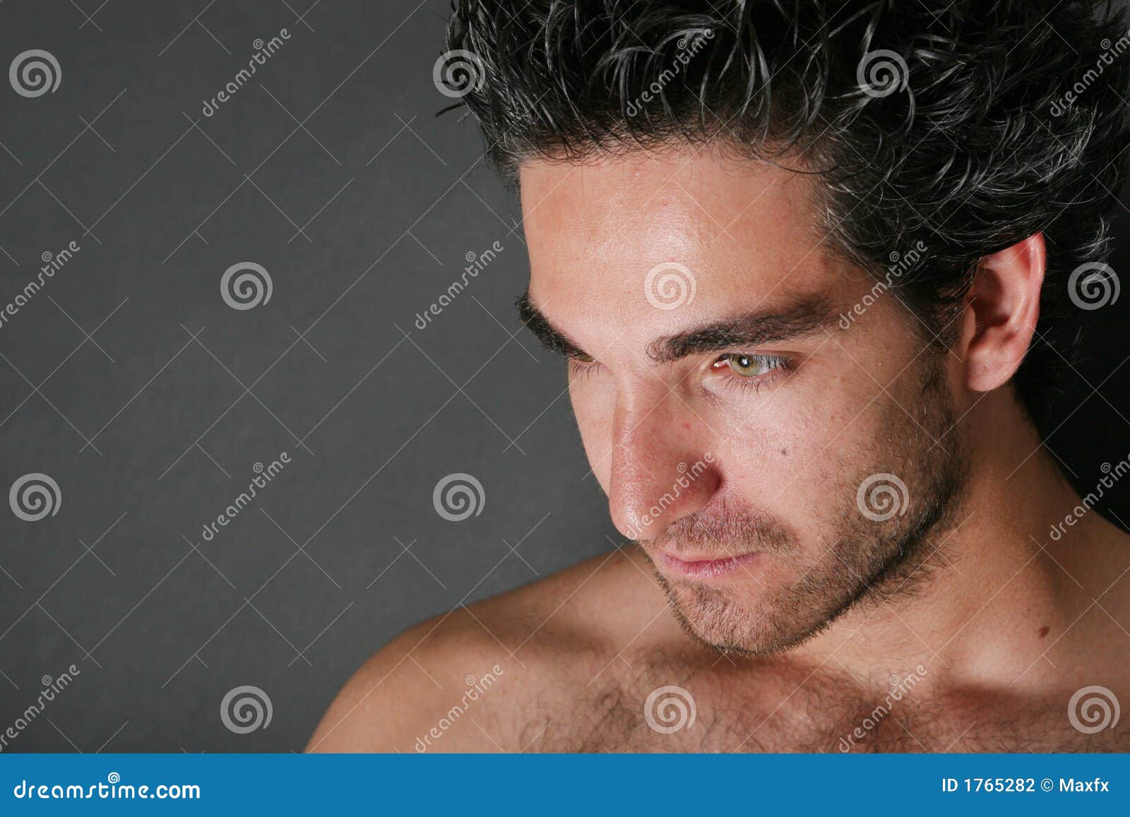 Attractive Male Model Portrait Stock Photo - Image of male, quiet: 1765282