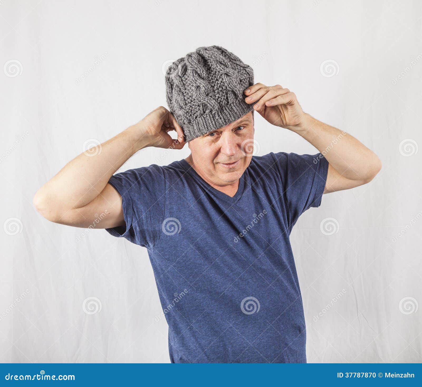 Attractive man with cap stock photo. Image of eyes, lady - 37787870