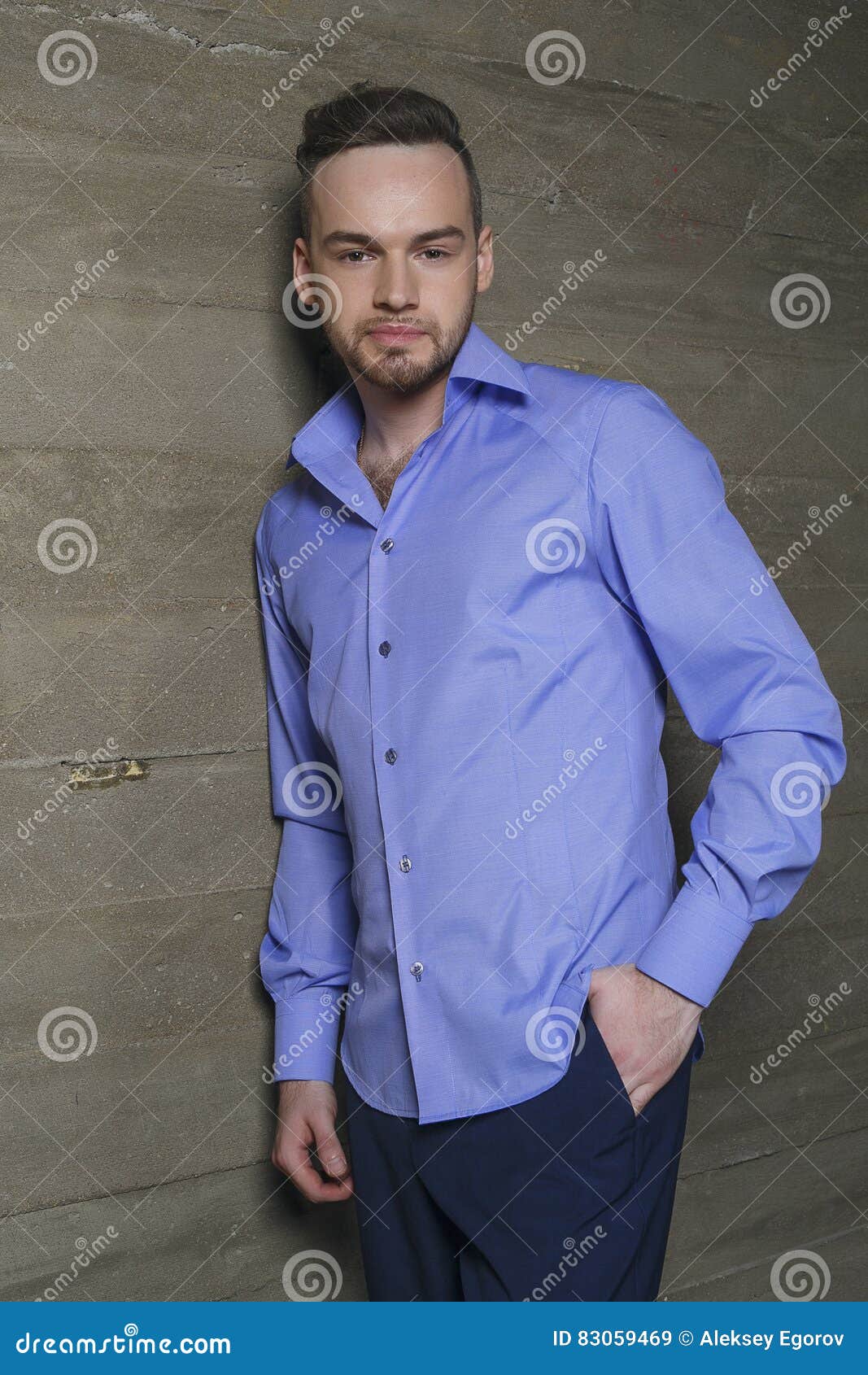 Attractive Man in Fashionable Clothes Stock Image - Image of ...