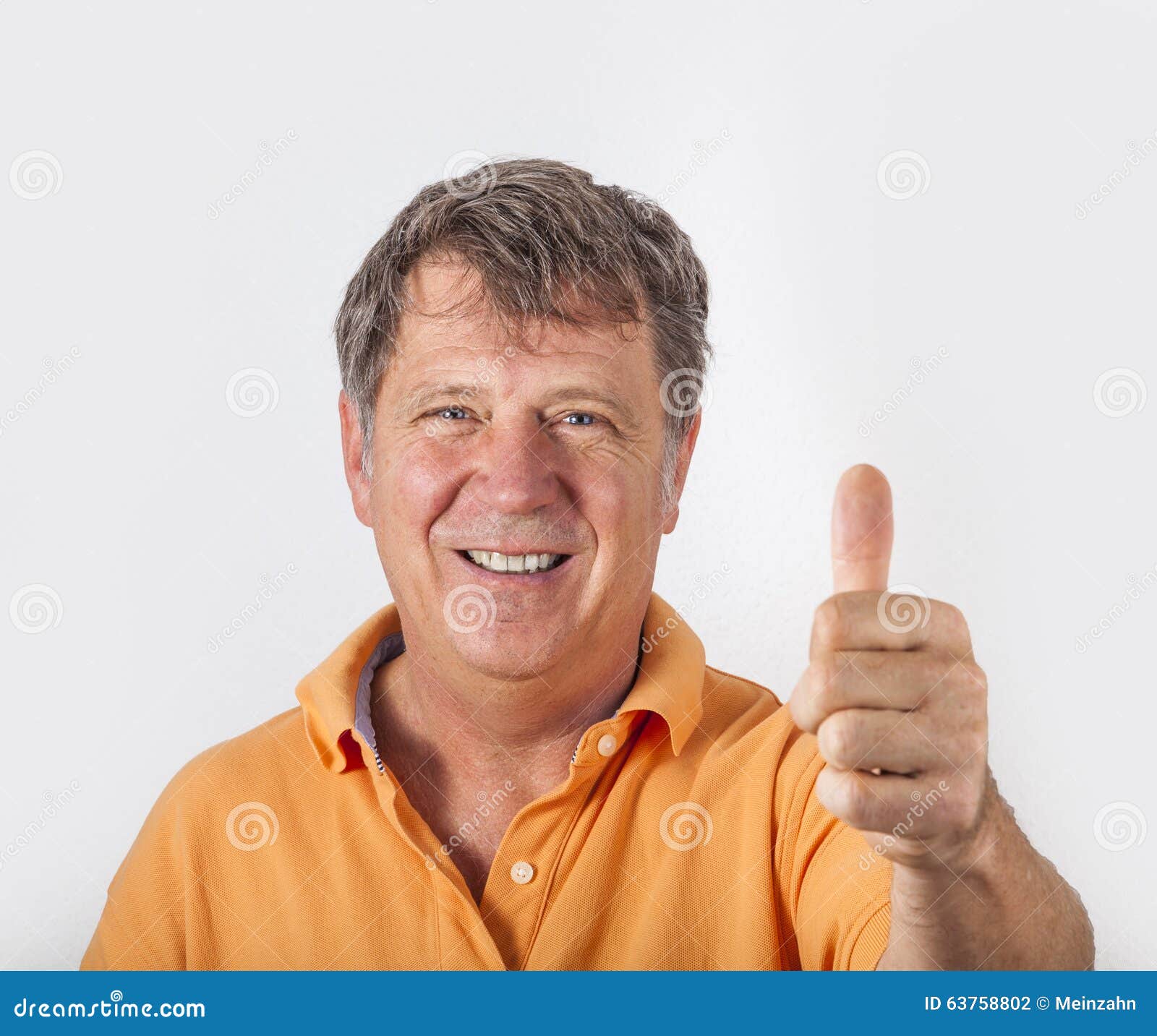 Attractive Man Giving Finger Sign Stock Photo - Image of arms, handsome ...