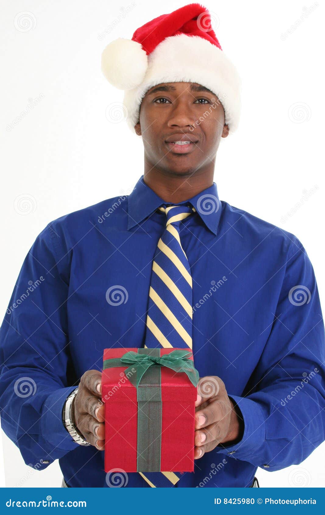 Attractive Man Giving Gift stock photo. Image of hand - 8425980
