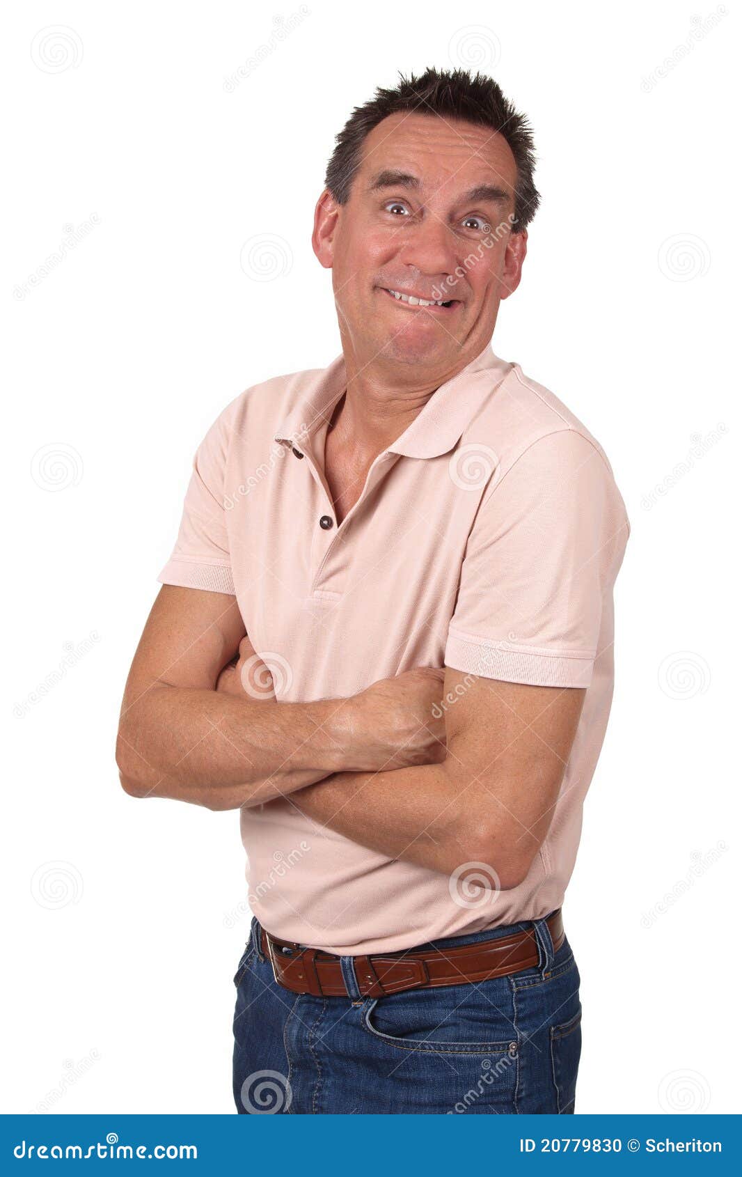 Attractive Man Making Silly Face Stock Photo - Image of nice, mature ...