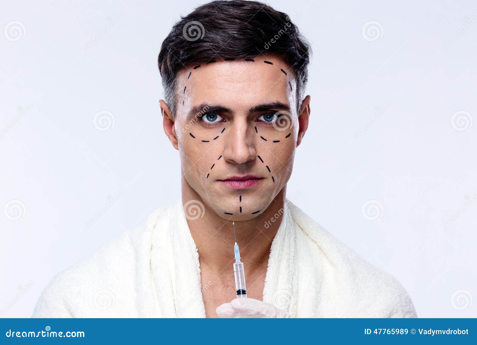 Attractive Man at Plastic Surgery Stock Image - Image of aging ...
