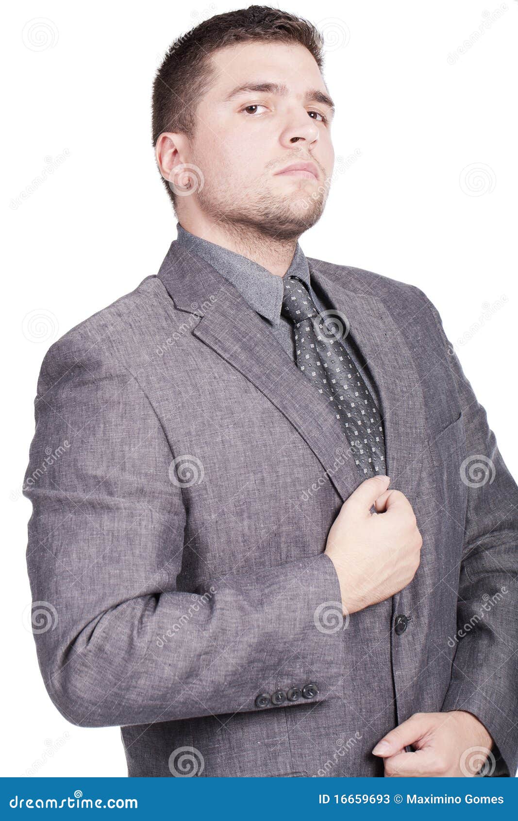 Attractive man posing stock image. Image of length, businesspeople ...