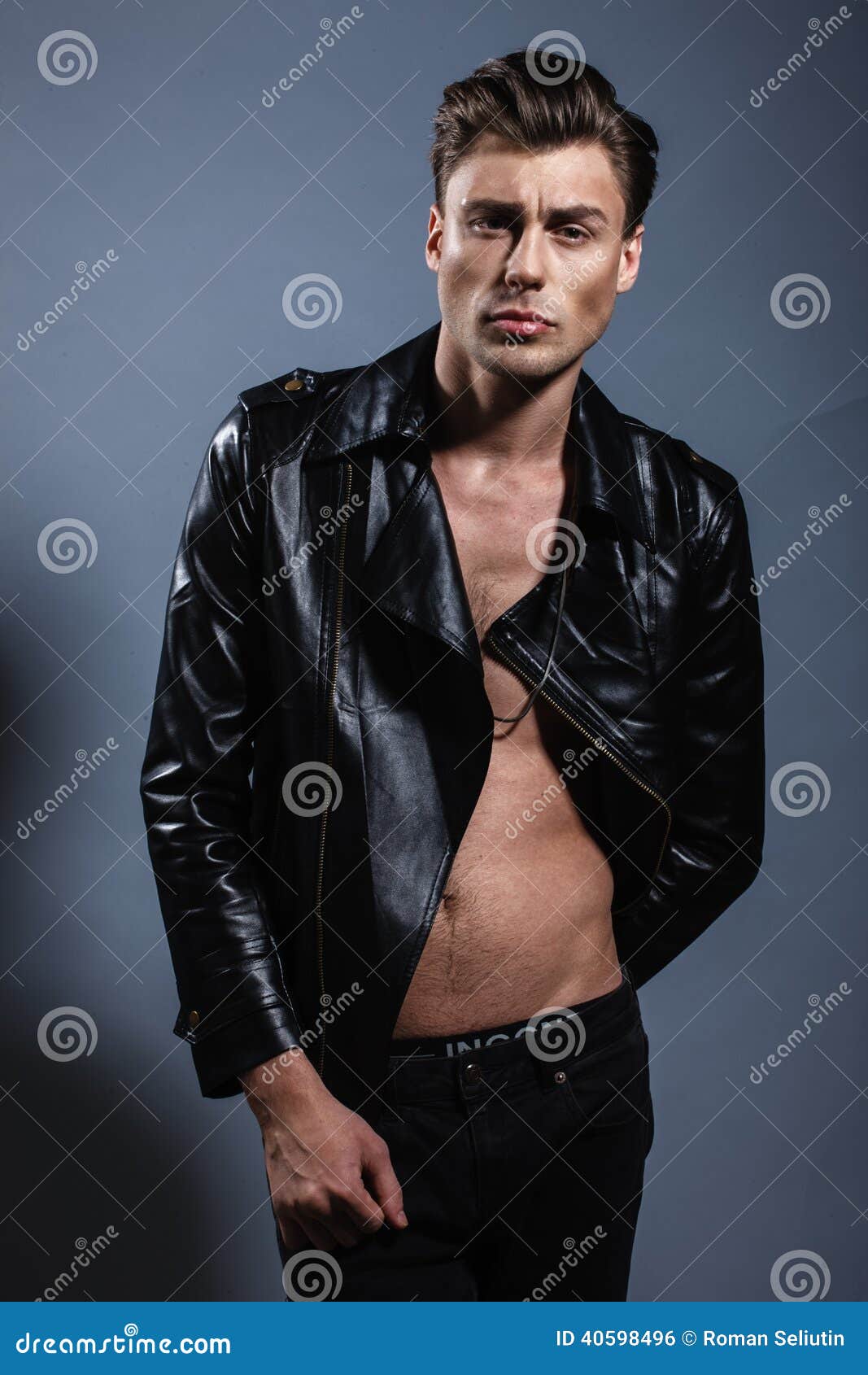 Attractive man in studio stock photo. Image of adult - 40598496