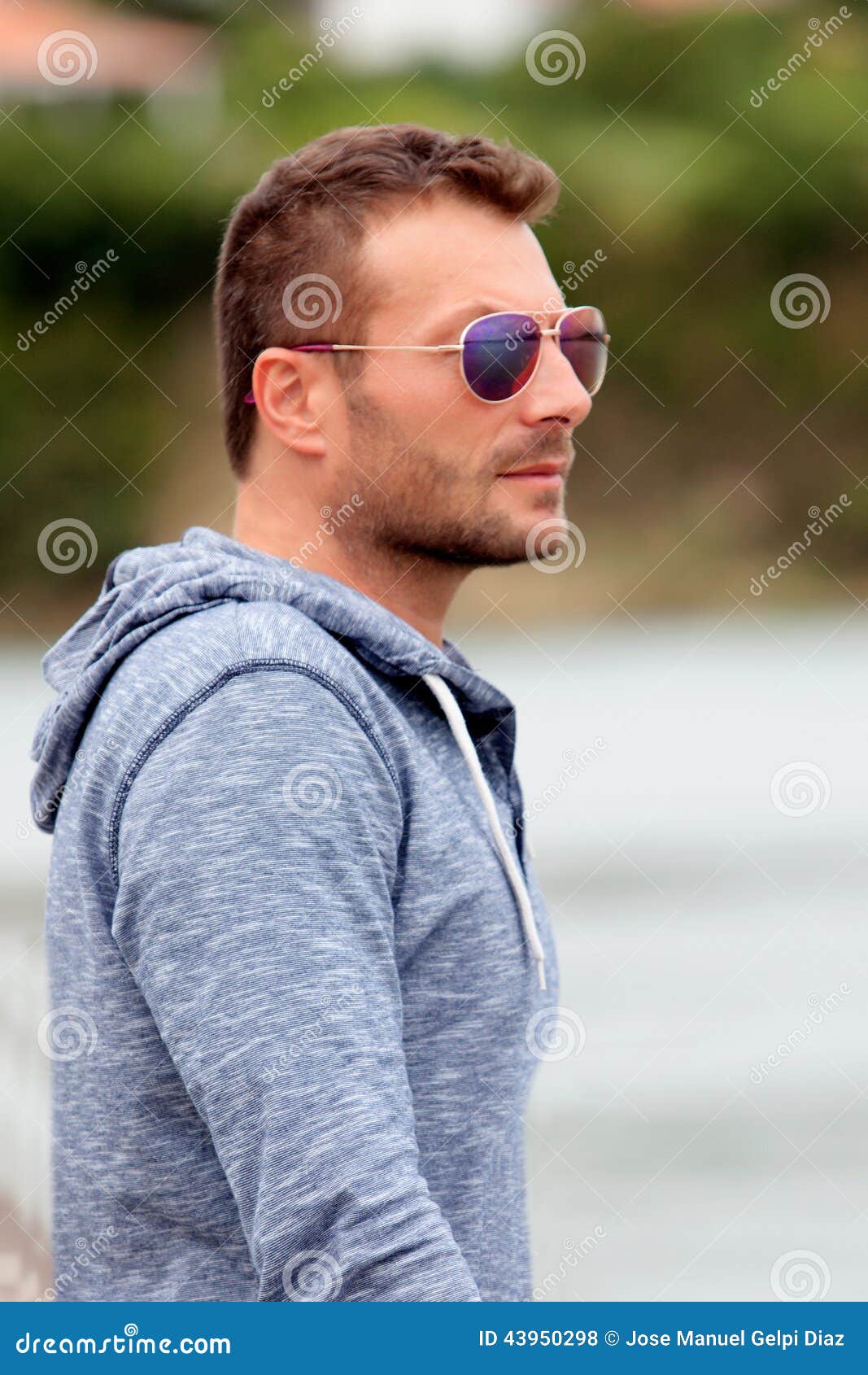 Attractive Man with Sunglasses Stock Photo - Image of human, happy ...
