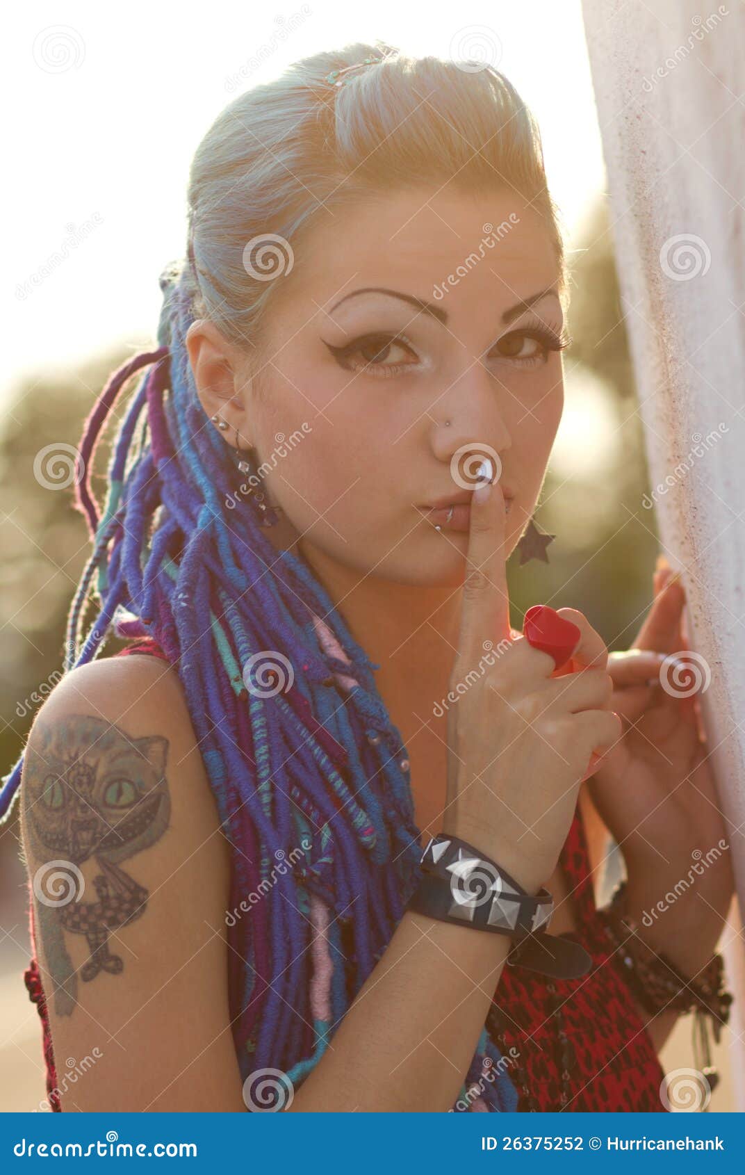 Hush Dont Tell Anyone Mysterious Redhead Girl Shushing Make Shh Sign