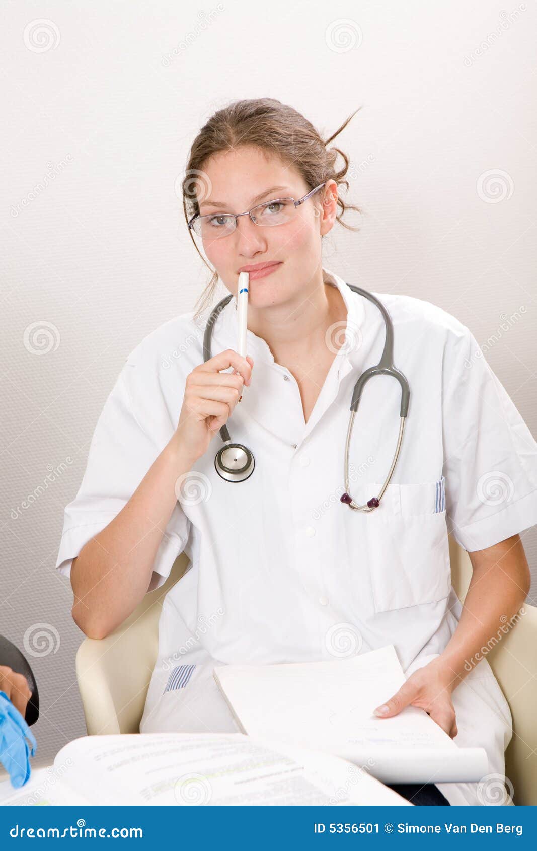 Attractive medical student stock image. Image of illness - 5356501