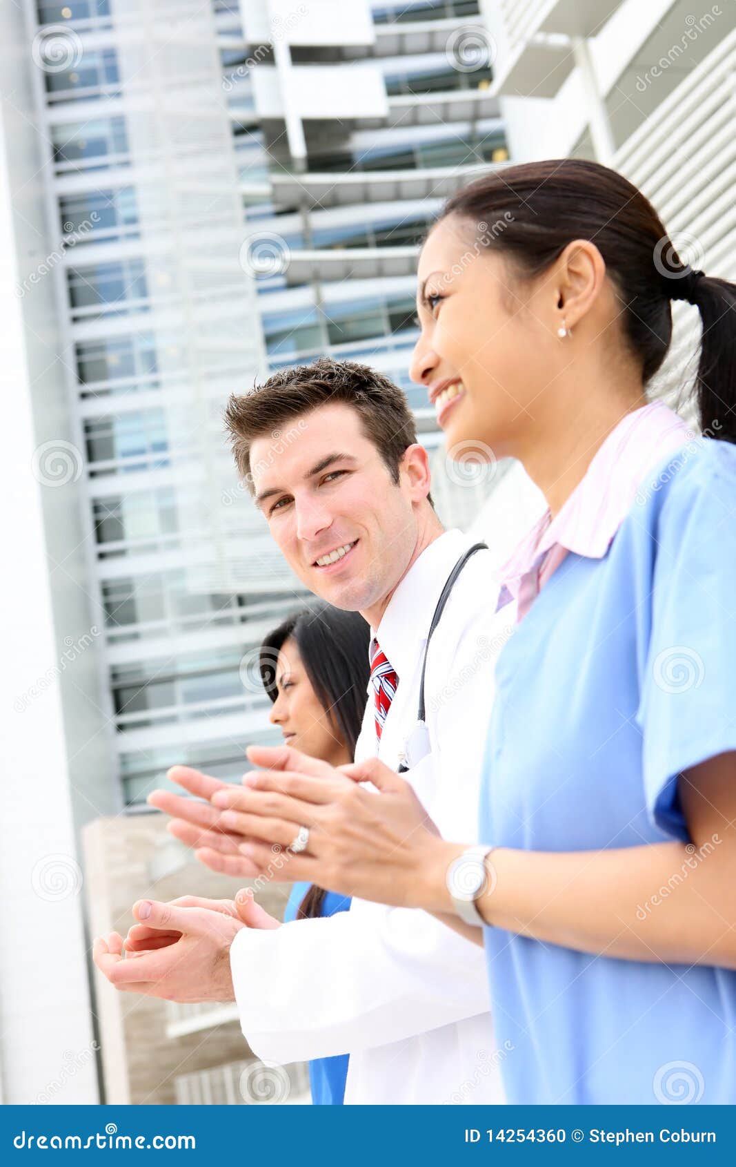 Attractive Medical Team stock photo. Image of care, asian - 14254360