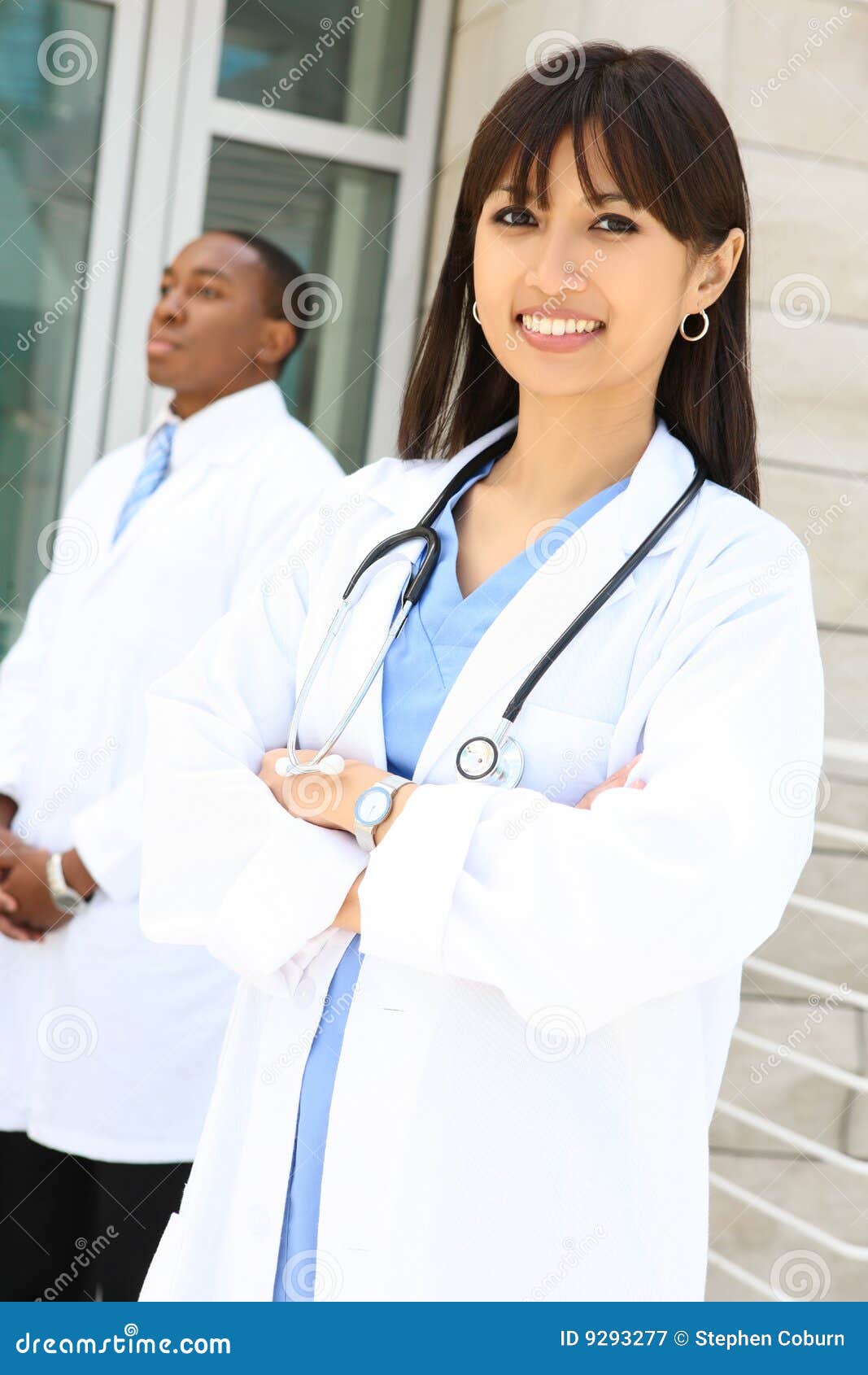 Attractive Medical Team stock image. Image of partners - 9293277