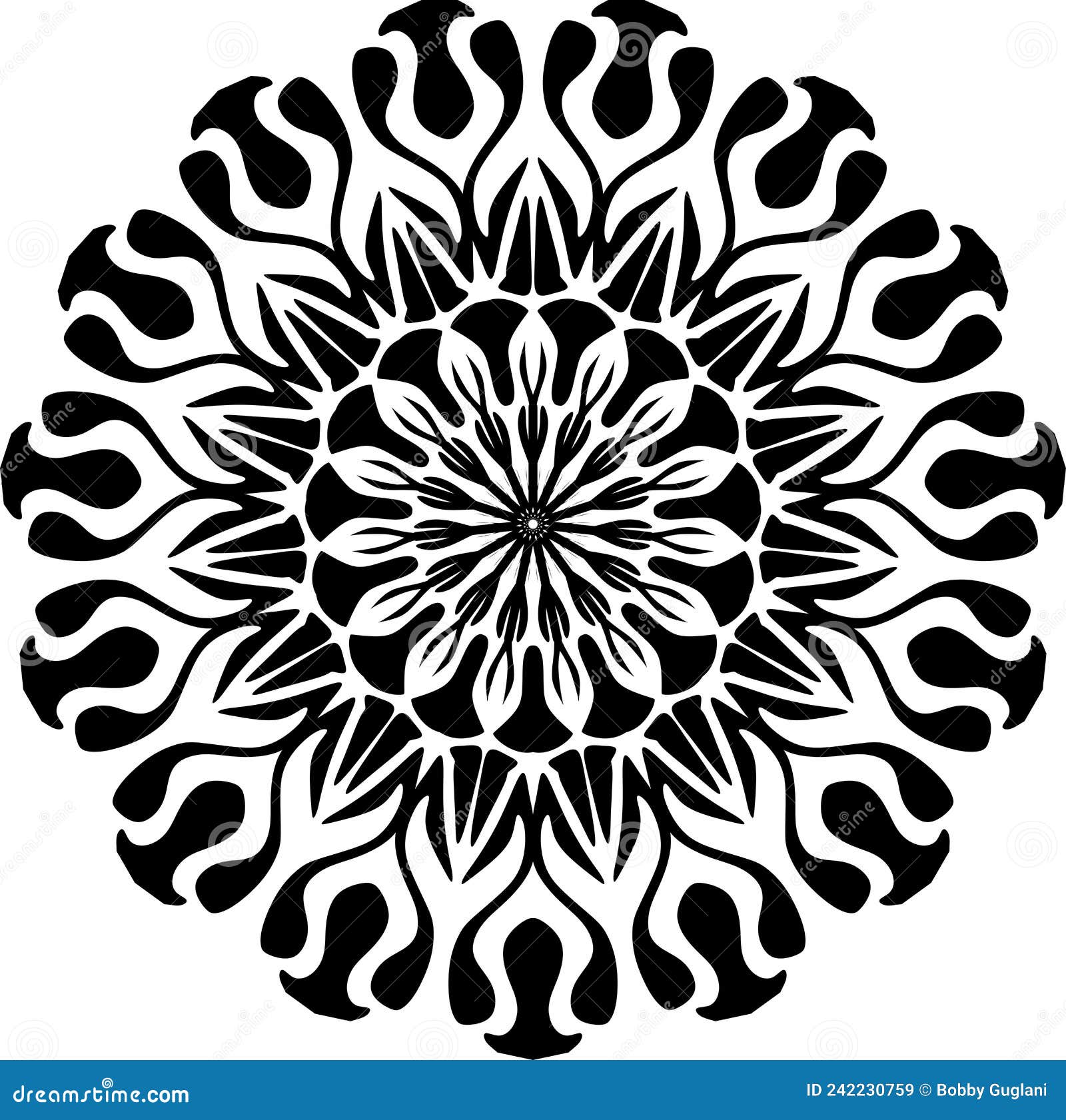 Mendela pattern stock illustration. Illustration of abstracted - 242230759