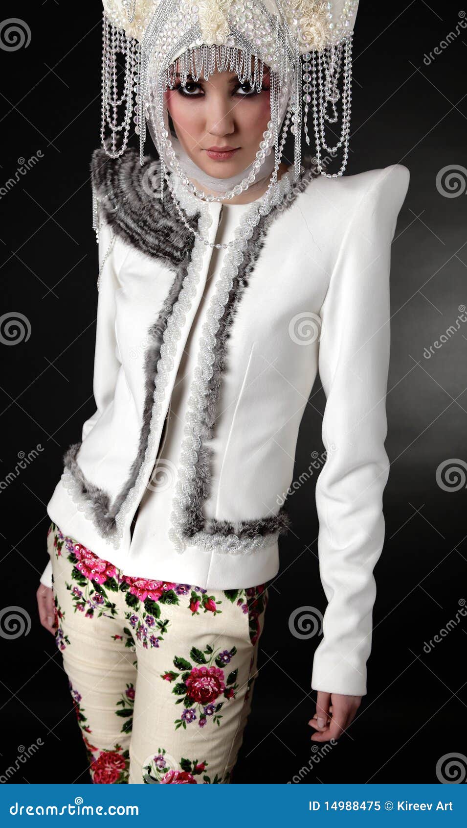 Attractive Model in Exclusive Design Clothes Stock Image - Image of ...