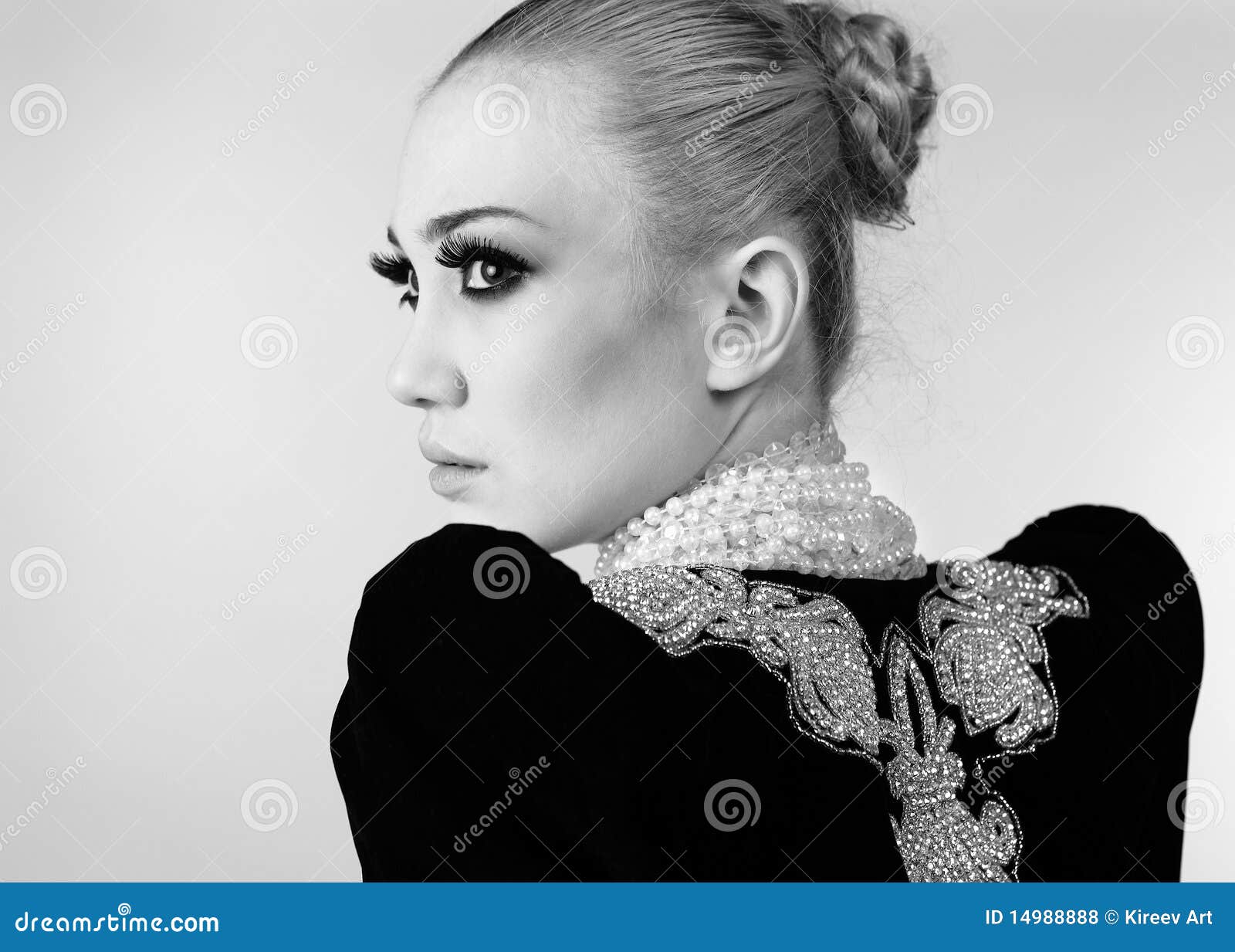 Attractive Model in Exclusive Design Clothes Stock Photo - Image of ...