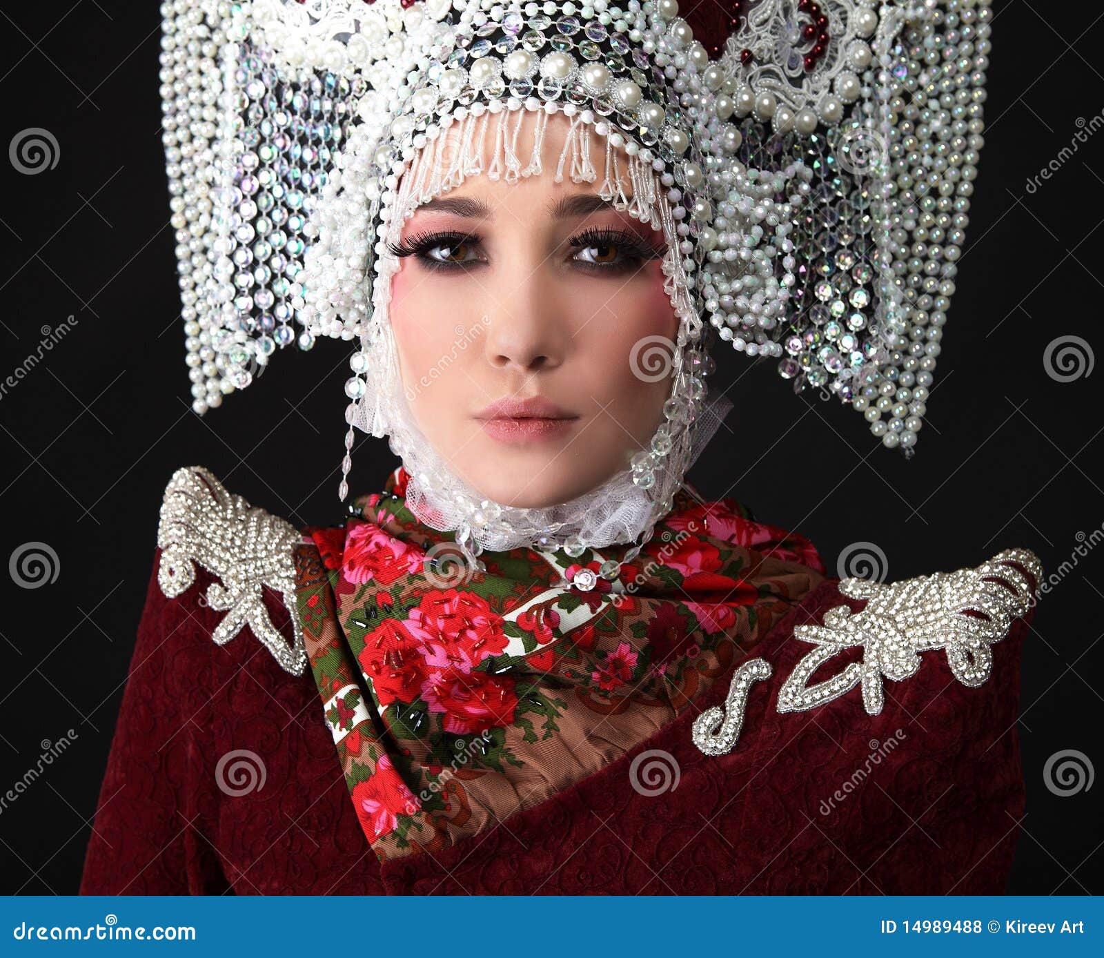 Attractive Model in Exclusive Design Clothes Stock Photo - Image of ...