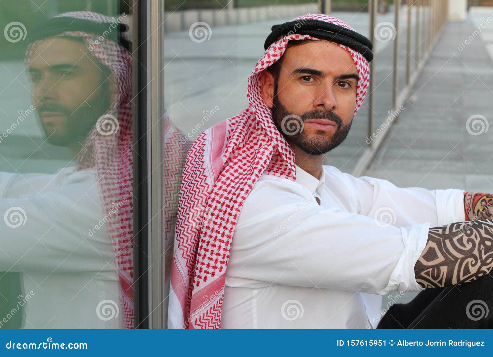 Attractive Modern Arabic Man Looking at Camera Stock Image - Image of ...