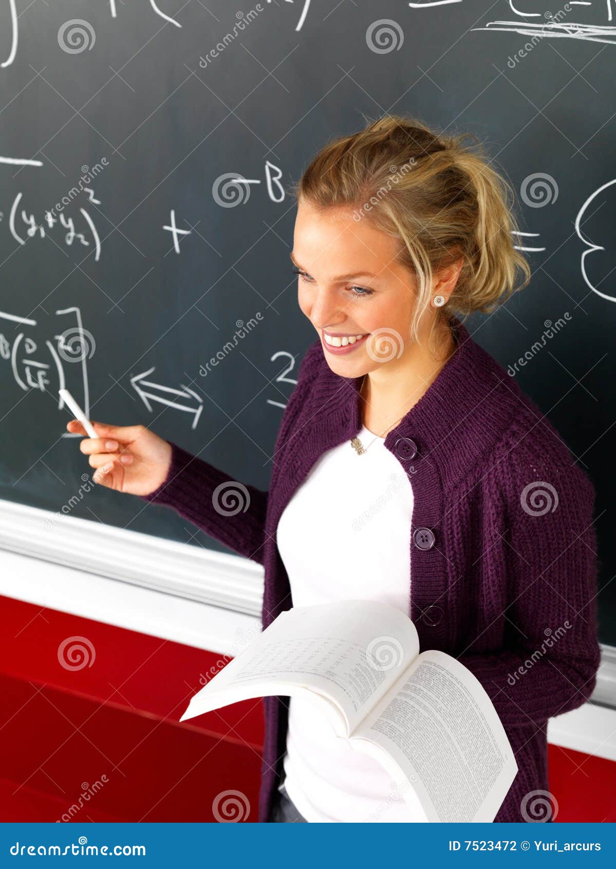 Attractive Modern Teacher Teaching Math Stock Photo - Image of adult ...