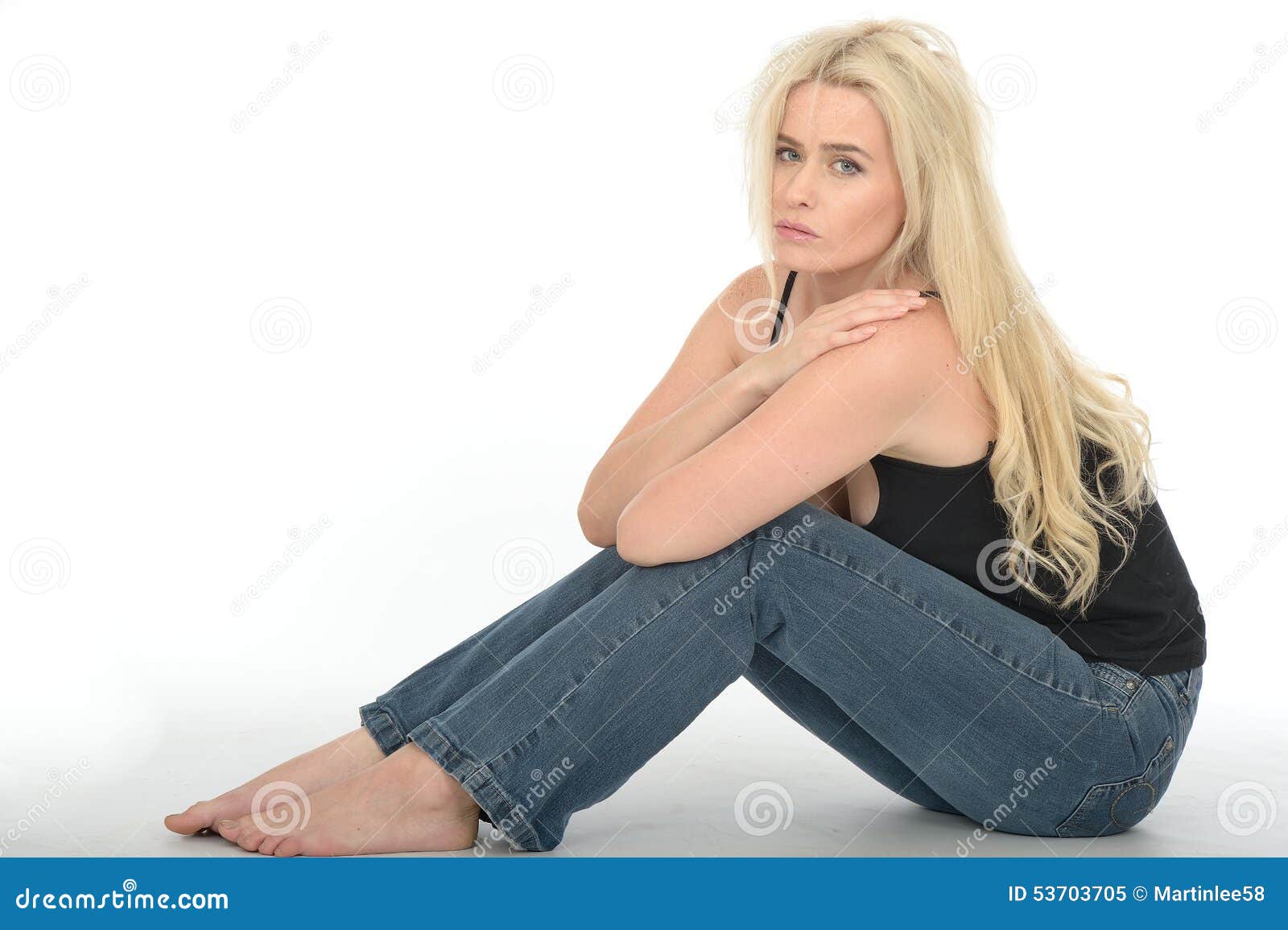 Attractive Moody Serious Young Woman Sulking and Looking Miserable ... Attractive Moody Serious Young Woman Sulking and Looking Miserable ...