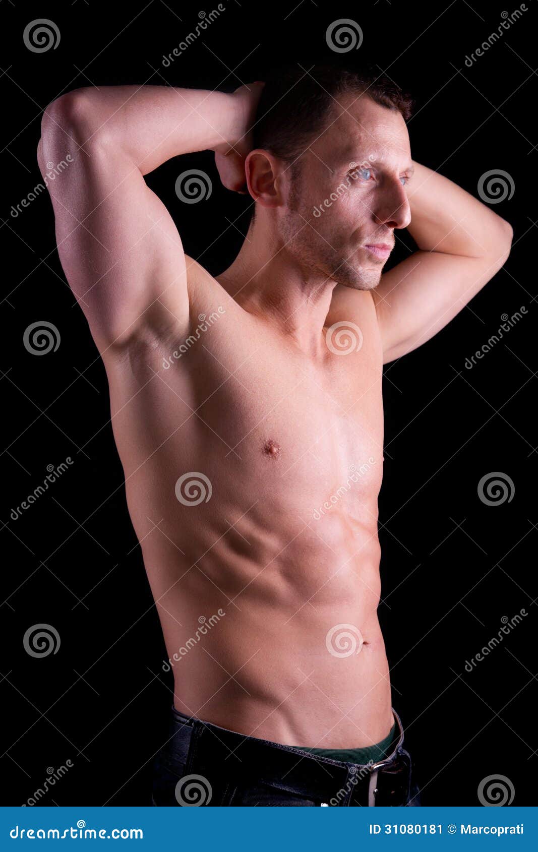 Attractive Muscular Sports Man Stock Image - Image of beard, body: 31080181