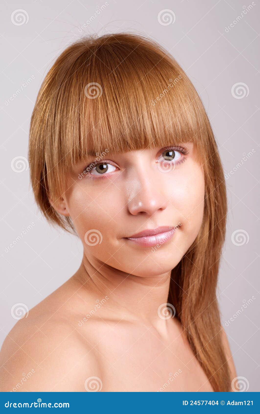 Attractive Natural Woman Face Stock Photo - Image of cute, complexion ...