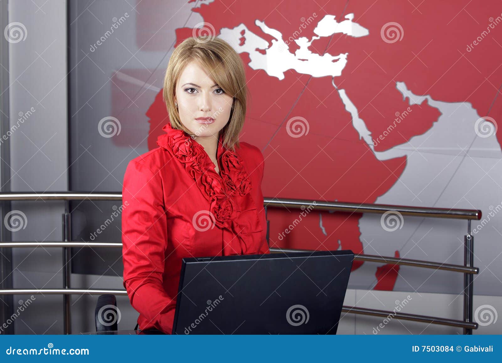Attractive News Television Presenter Editorial Stock Image - Image of ...