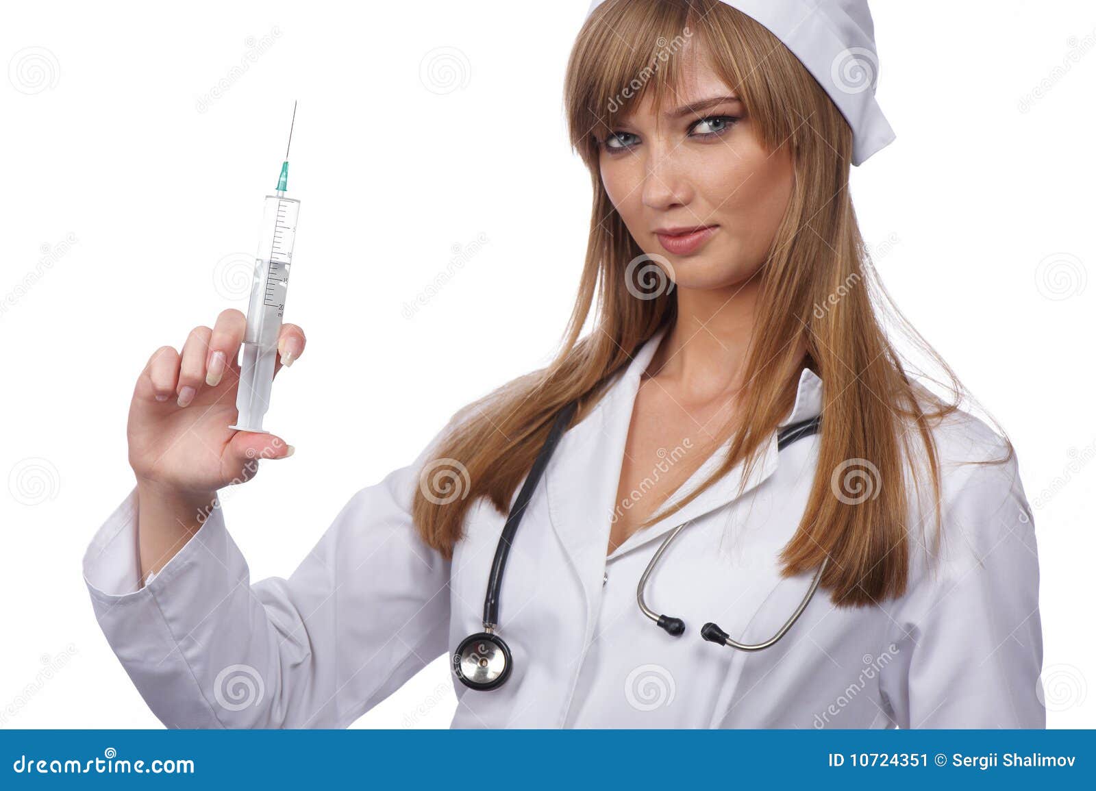 Attractive Nurse stock image. Image of profession, cheerful - 10724351
