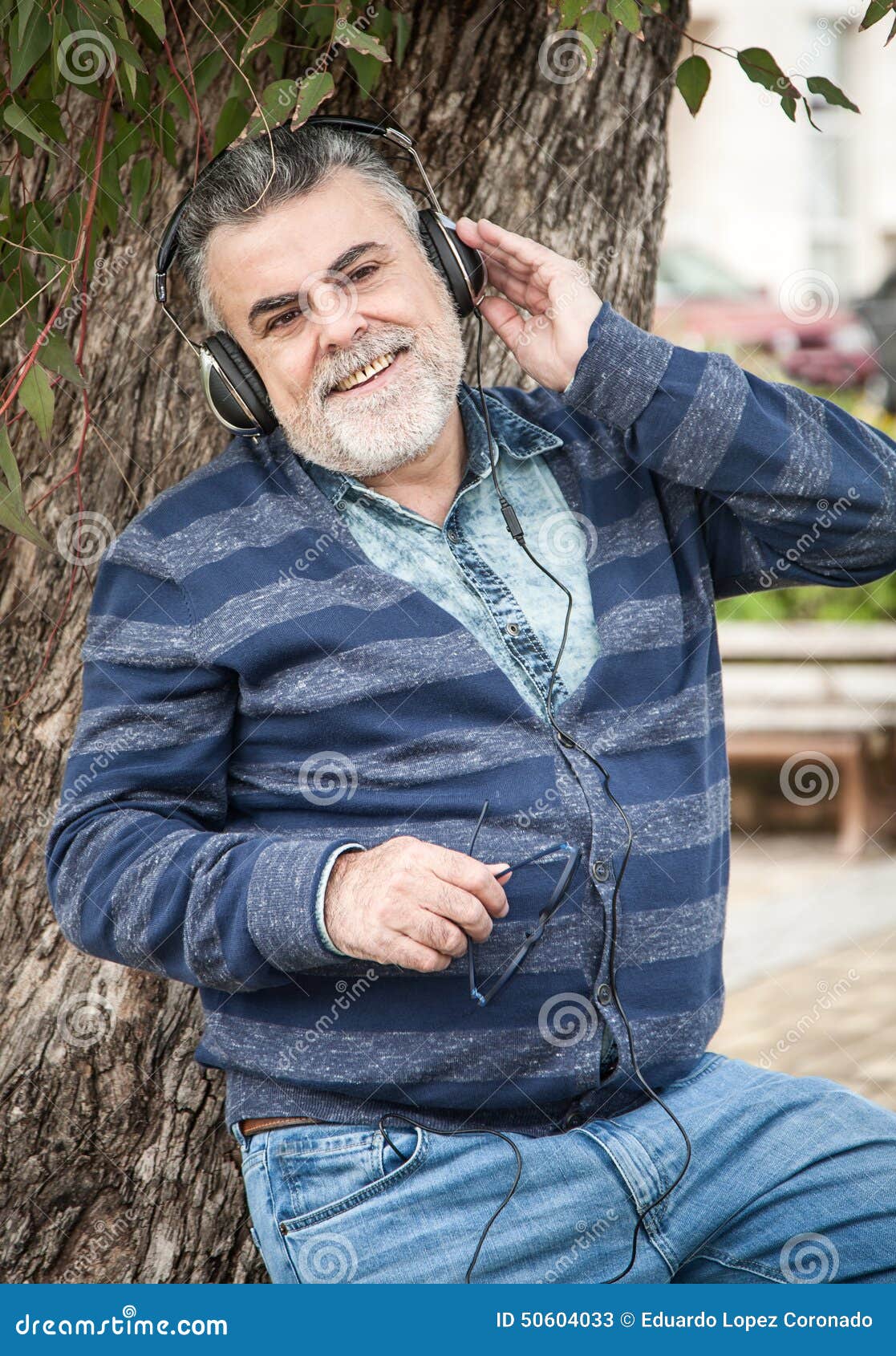Attractive Old Man With Beard And Hat Stock Image Image Of Casual
