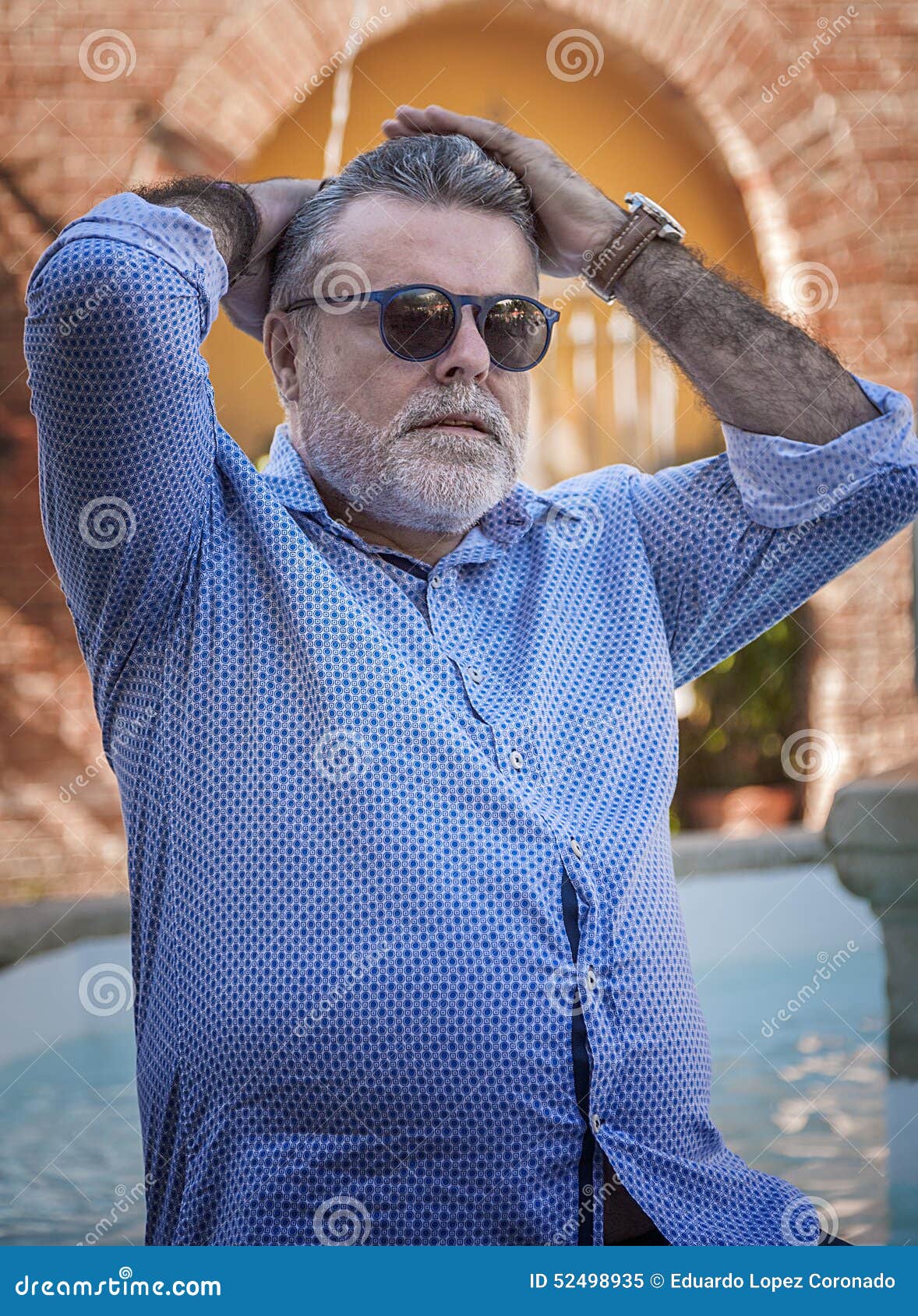 Attractive Old Man With Beard And Hat Stock Image Image Of Conceited