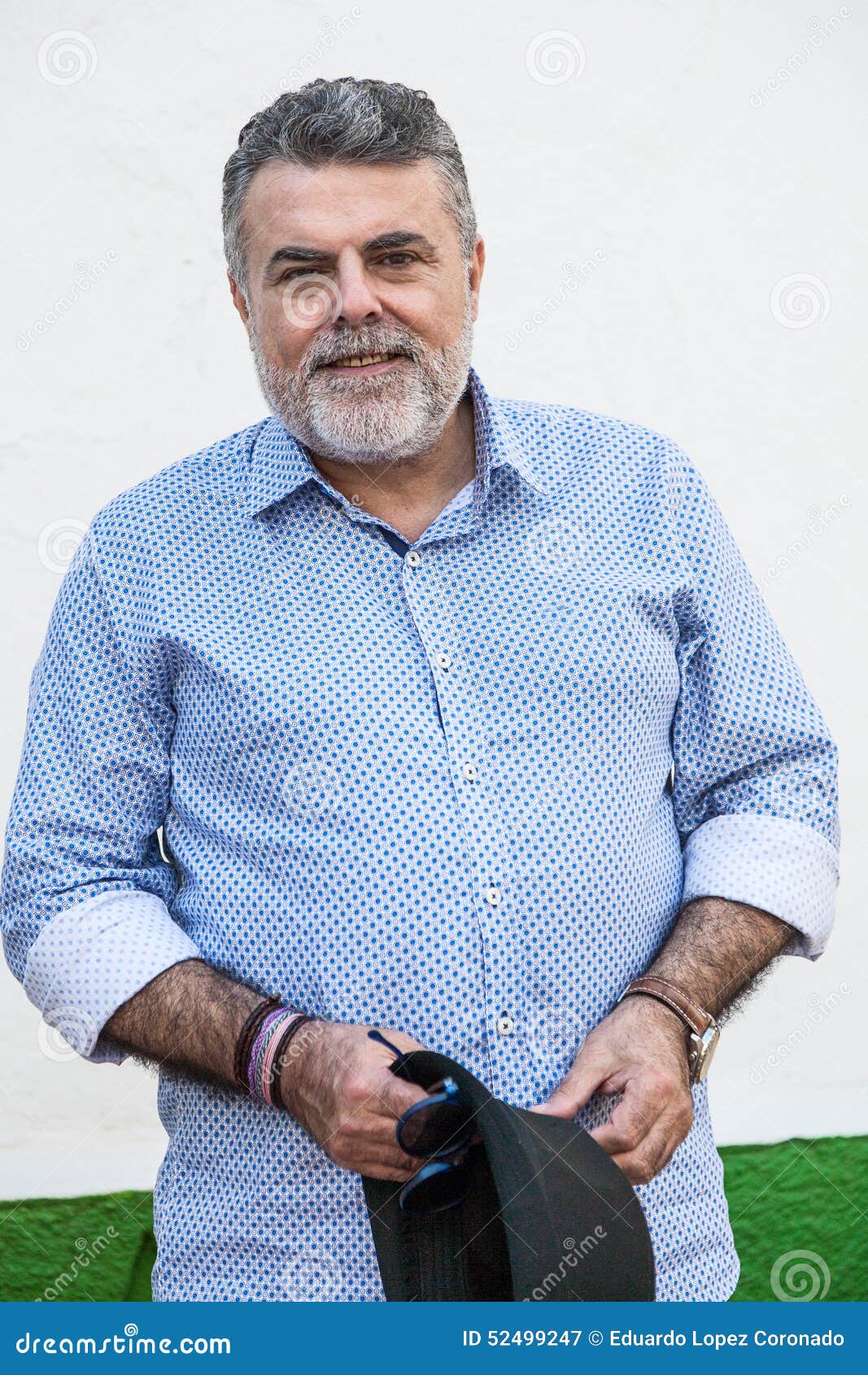 Attractive Old Man With Beard And Hat Stock Image Image Of Standing