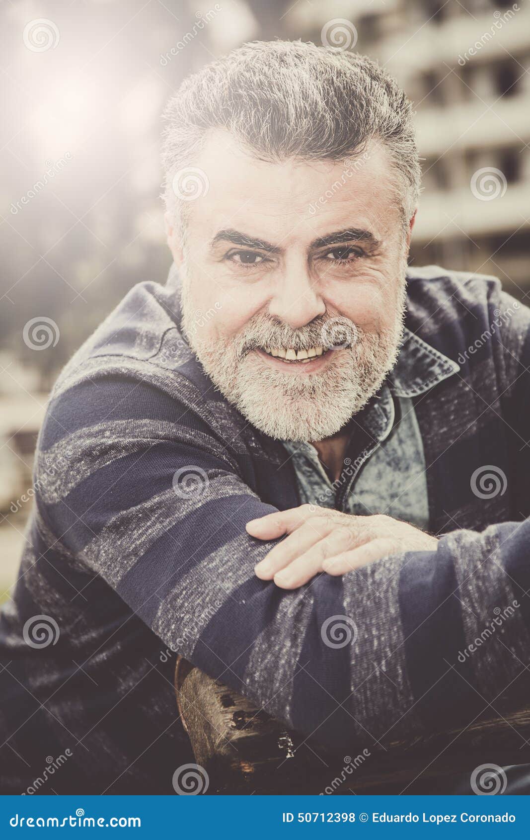 Attractive Old Man with Beard Stock Photo - Image of elegant, lifestyle ...