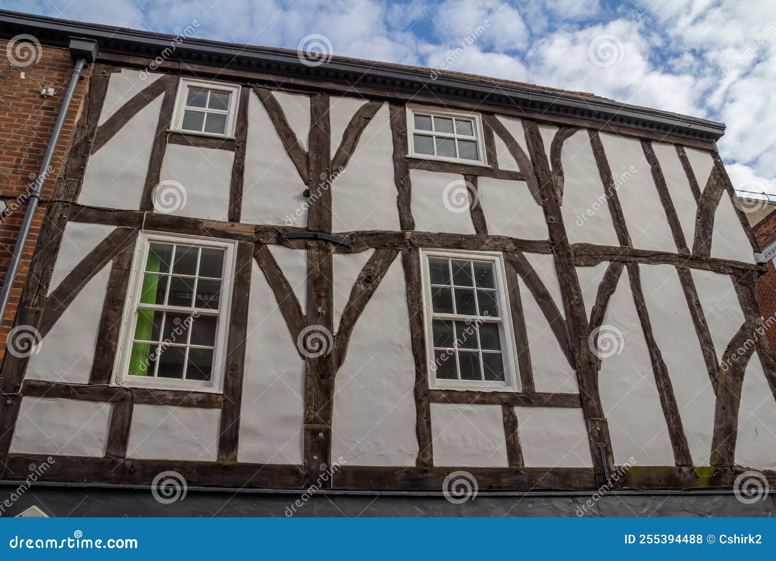 Attractive Old Timber Framed Building Architecture in England Stock ...