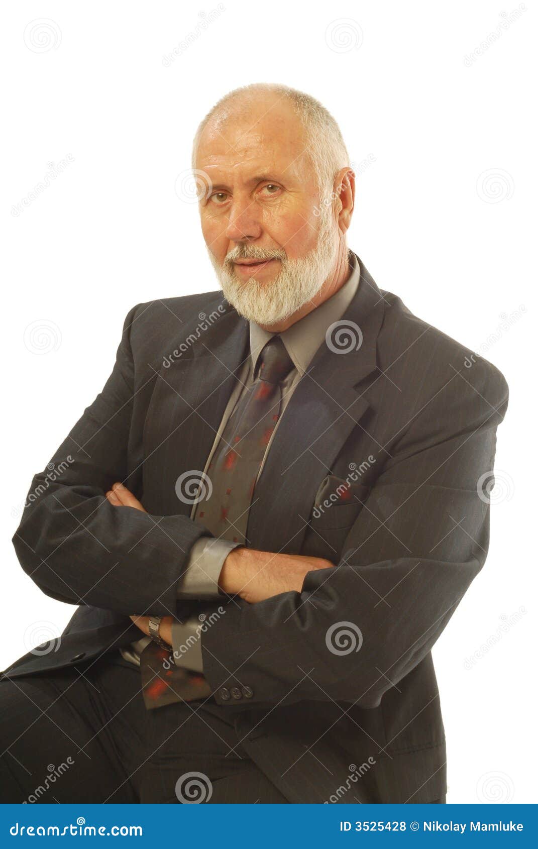 Attractive Older Businessman Stock Photo - Image of headshot, office ...