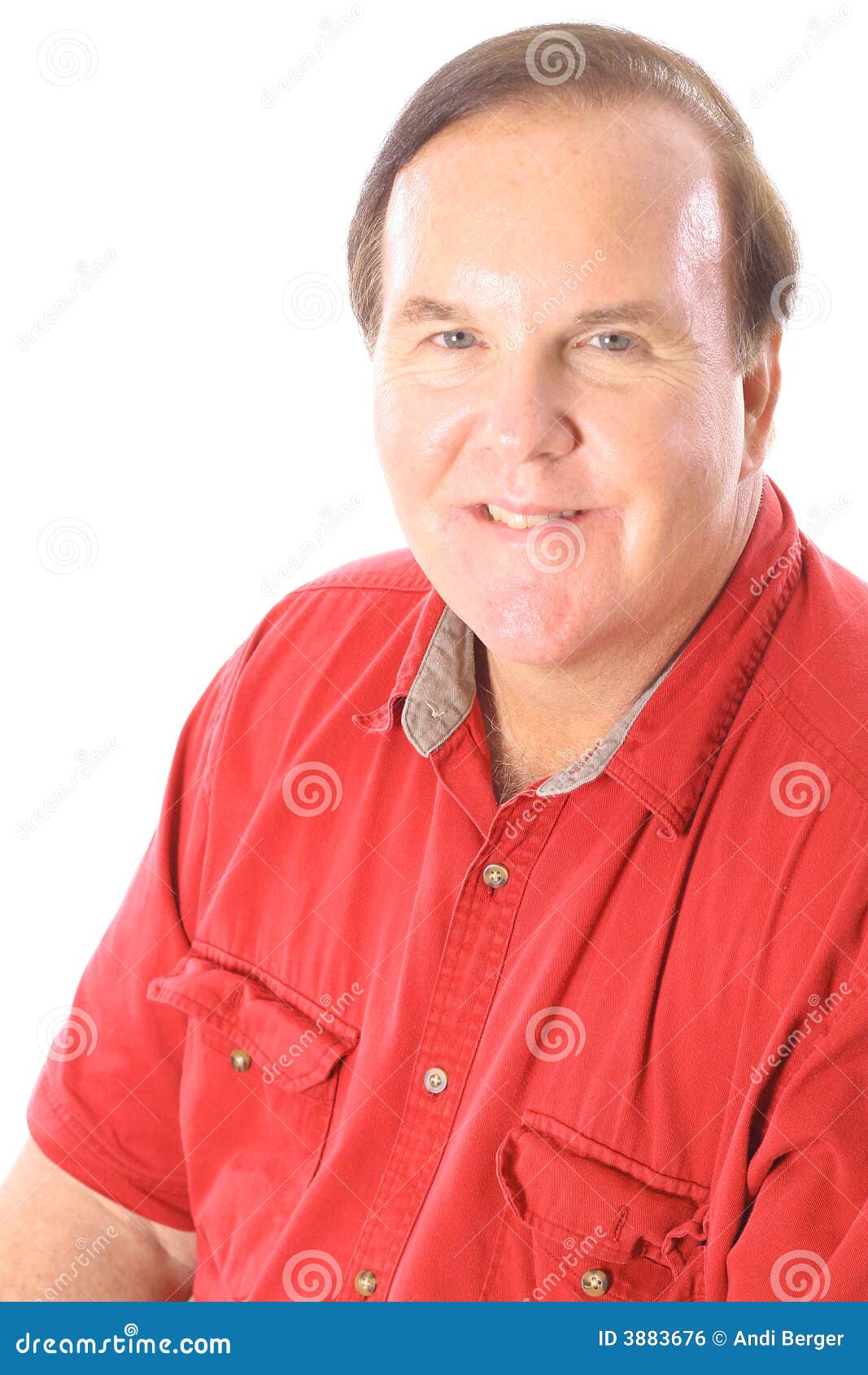 Attractive Older Man in Button Down Shirt Stock Photo - Image of brown ...