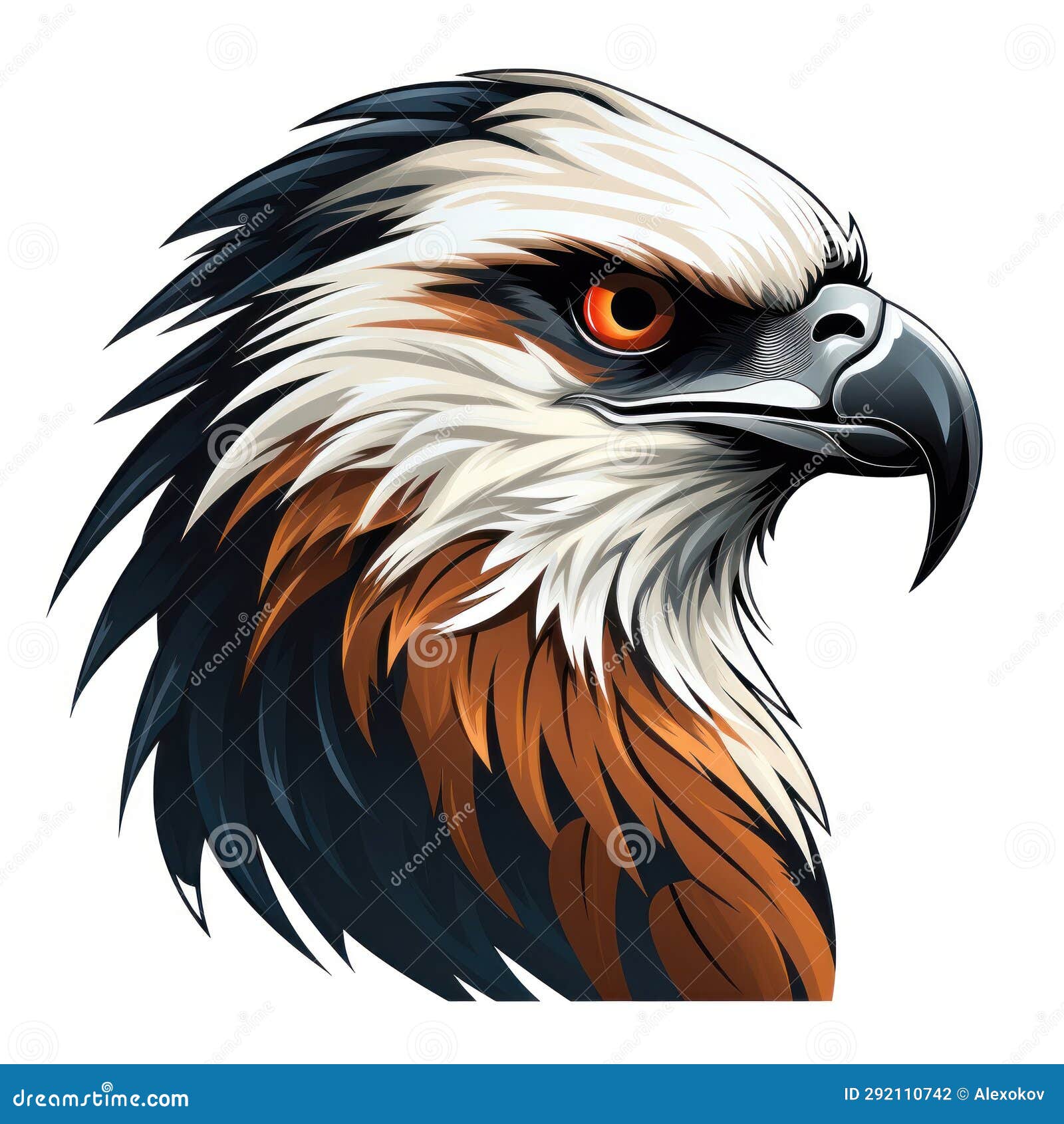 Attractive Osprey Logo on White Background AI Generated Stock ...