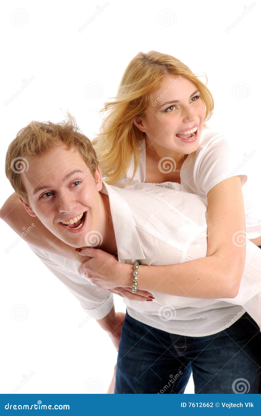 Attractive pair stock photo. Image of happiness, isolate - 7612662