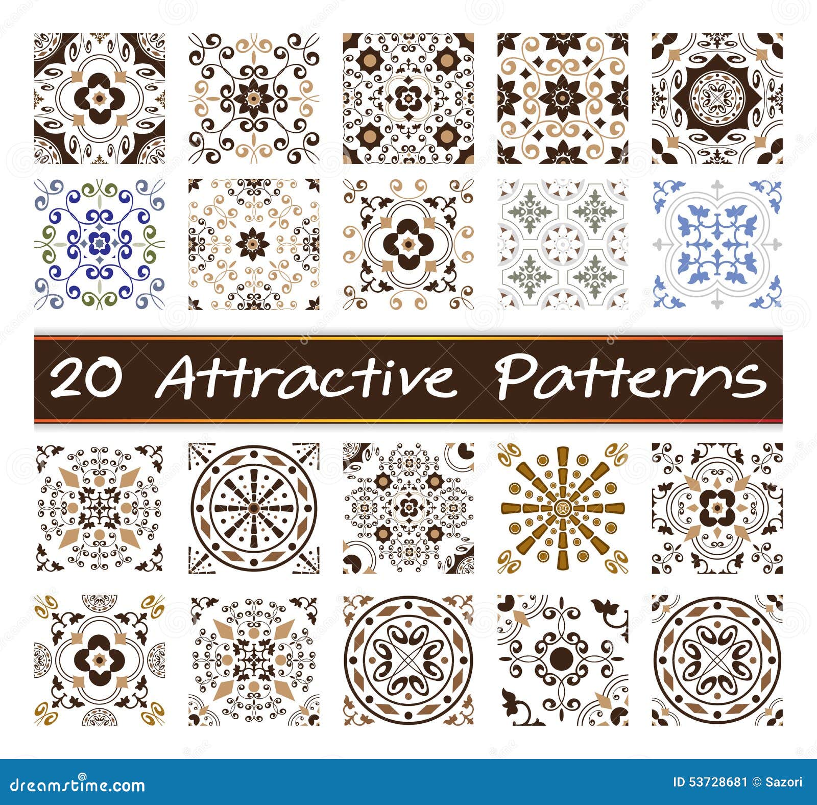 20 Attractive Patterns Royalty-Free Stock Photo | CartoonDealer.com ...