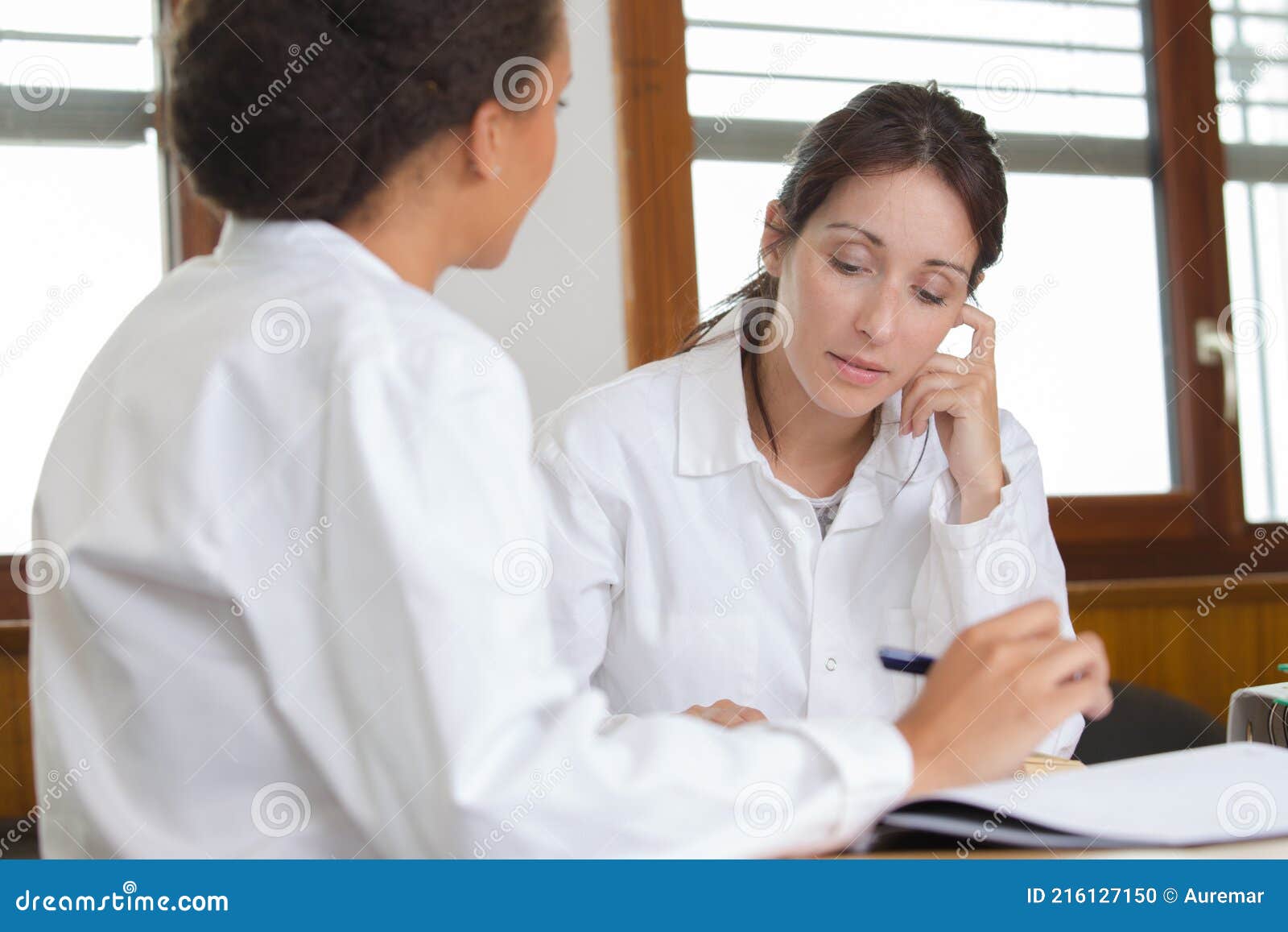Attractive Phd Students Scientists in Chemical Laboratory Stock Photo ...