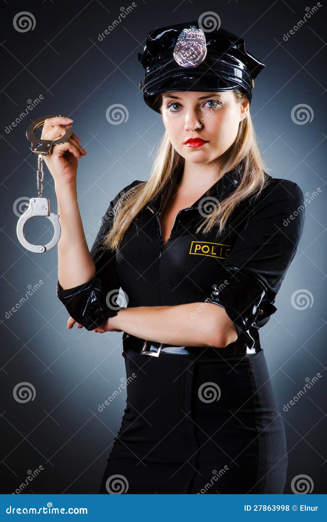 Attractive police stock photo. Image of girl, pretty - 27863998