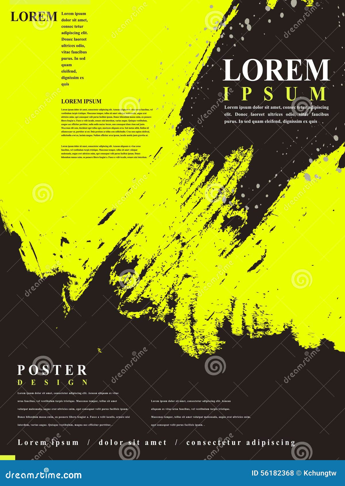 Attractive Poster Template Design Stock Vector - Illustration of ...