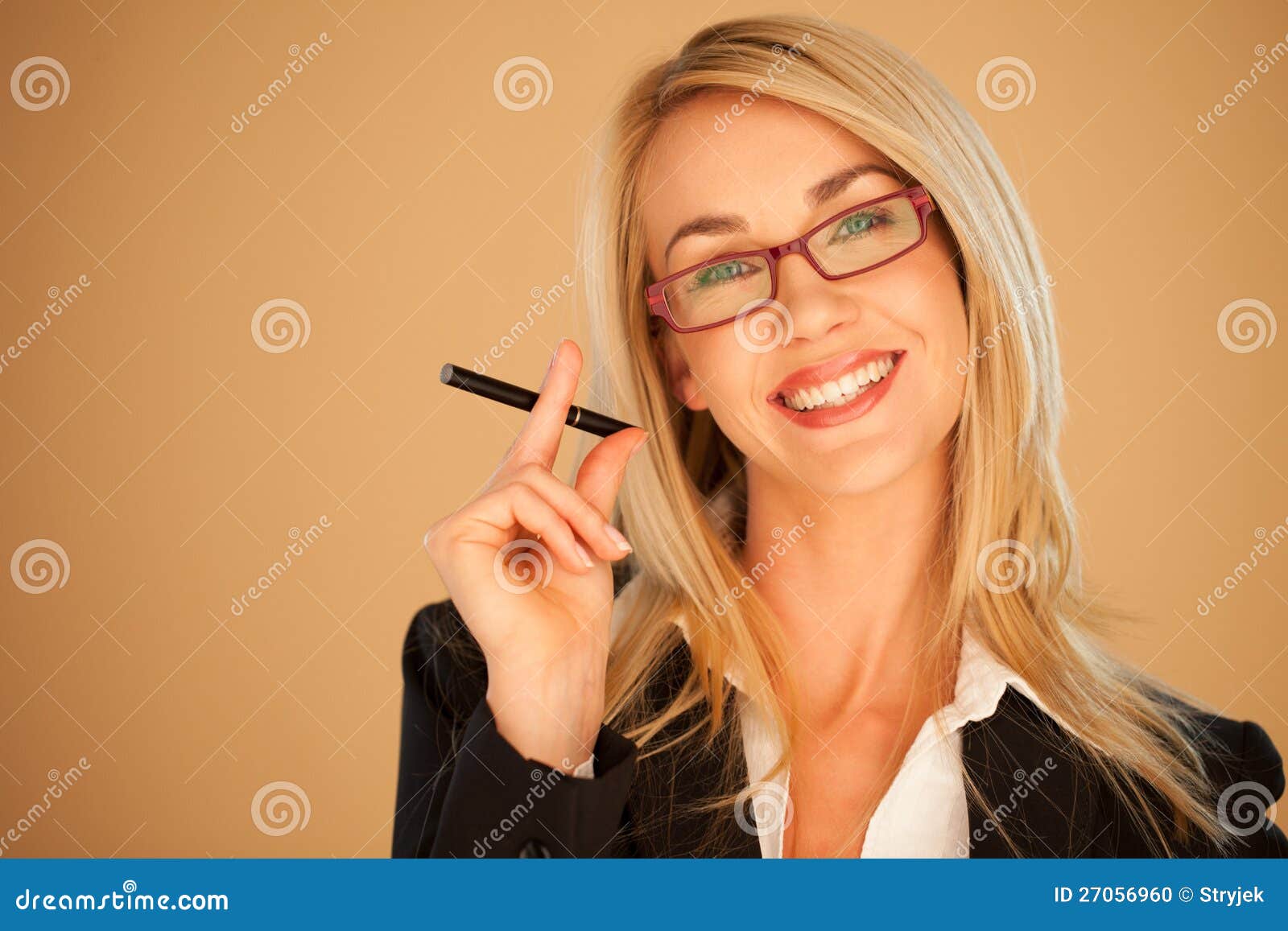 Attractive Professional Woman Smoking Stock Photo - Image of beauty ...