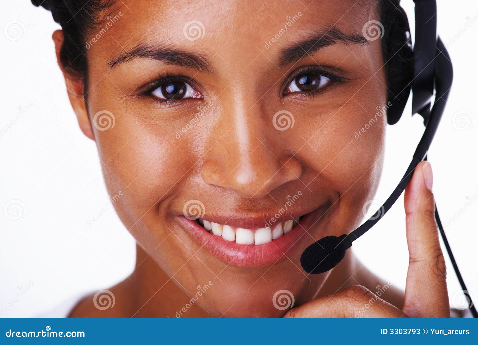 Attractive receptionist stock image. Image of executive - 3303793