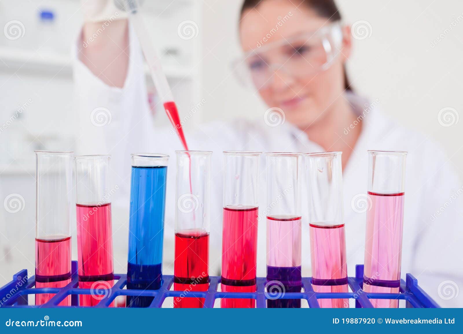 Attractive Red-haired Scientist Stock Photo - Image of cells, diagnosis ...