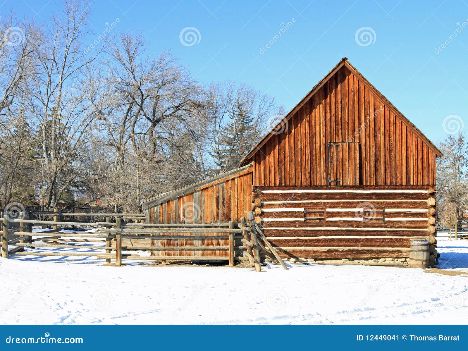 Attractive restored barn stock image. Image of colorado - 12449041