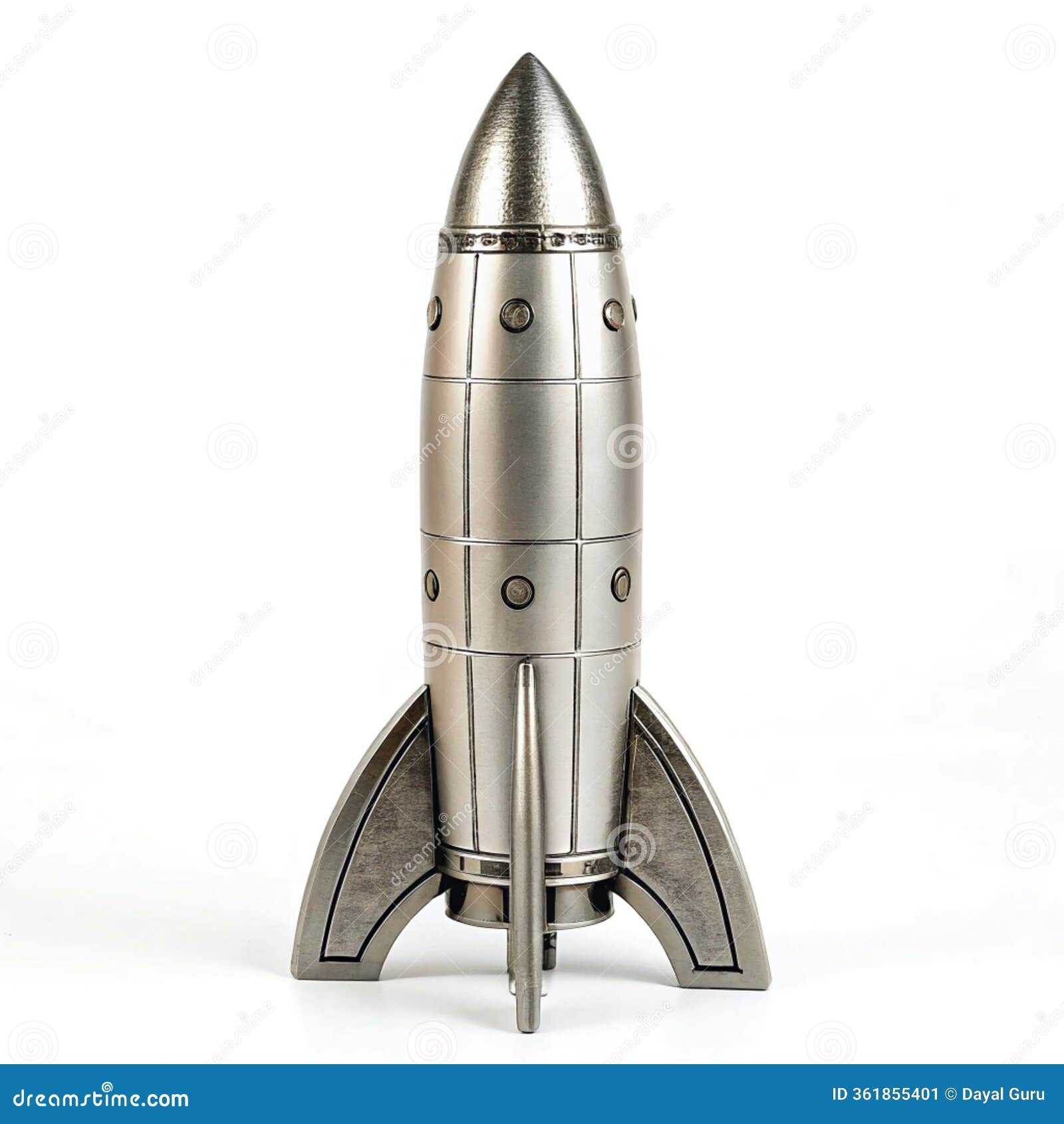 Attractive Rocket Ship Model Isolated on White Background Stock ...