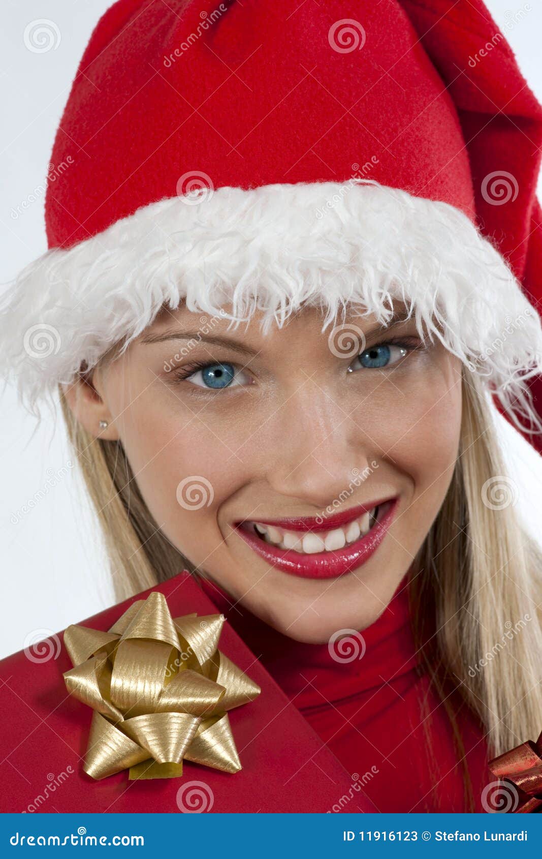 Attractive Santa girl stock image. Image of cute, attractive - 11916123