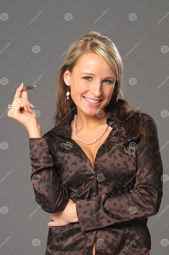 Attractive secretary stock image. Image of girl, jotter - 9973659