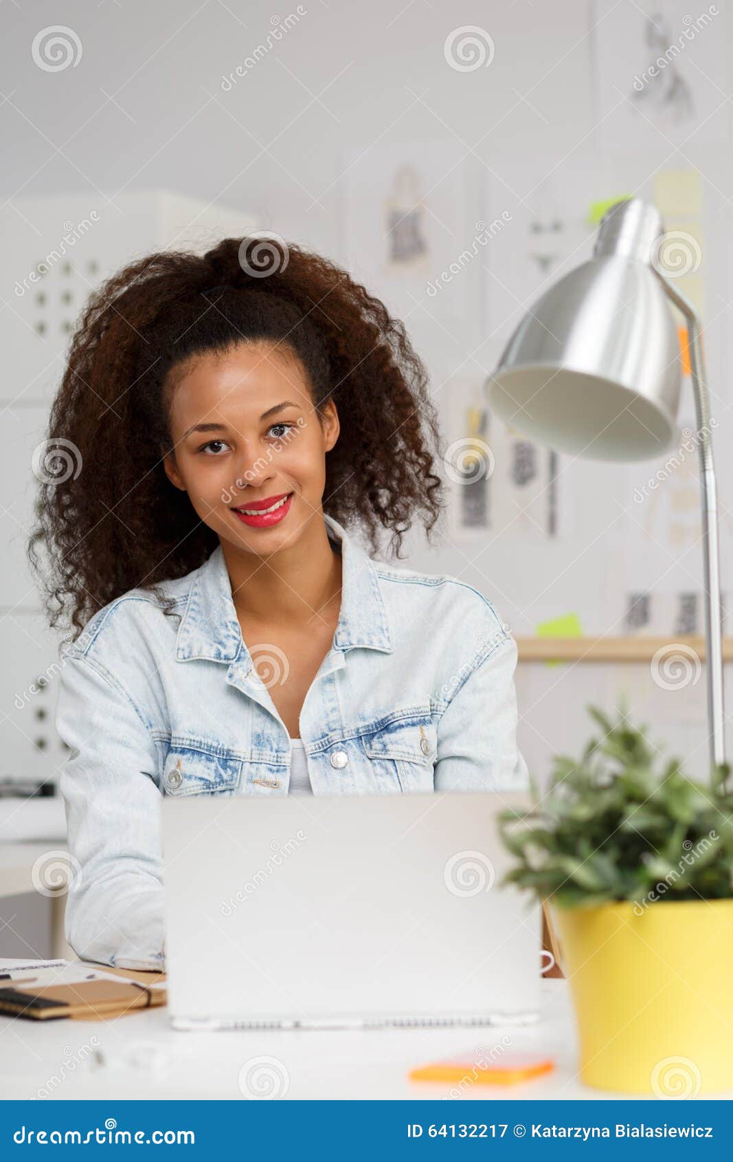 Attractive Self-employed Creative Worker Stock Image - Image of ...